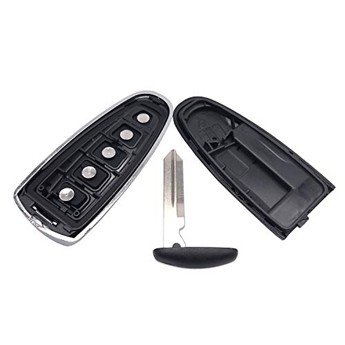 for Ford Smart Key Fob Shell Case Fit for Ford Edge Escape Explorer Focus Flex Taurus Fusion Lincoln MKS MKT MKX Replacement Keyless Entry Remote Blank Key Cover (1)