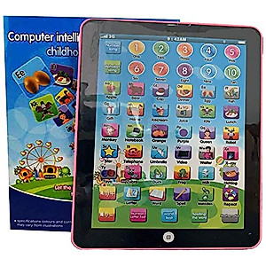 Kids Learning Pad Fun Kids Tablet Touch and Learn Phone Learning Games Early Child Development Toy for Number Learning, Learning ABCs, Spelling, Animal Game Melodies Educational Toy