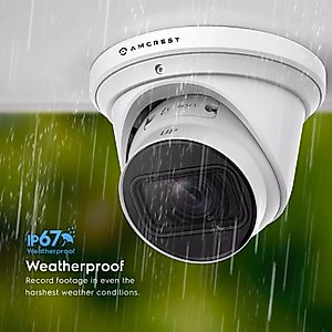 Amcrest 4K Optical Zoom IP Camera, Varifocal 8MP Outdoor POE Camera Turret, Security Camera, 2.7mm~13.5mm Lens, IP67 Weatherproof, MicroSD Recording (IP8M-VT2779EW)