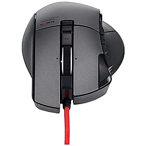 ELECOM Gaming mouse [DUX] Wired 14 button 3500dpi, Supports Hardware macro [Black] M-DUX50BK (Japan Import)