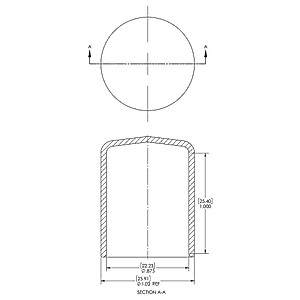 Caplugs HVC-875-16 HVC Series – Flexible Round Caps 25 Pack, Black Vinyl 0.875" W x 1.000" L Thread Protectors, Dust & Moisture Seals, Masking, Painting, Limited High Temp Exposure