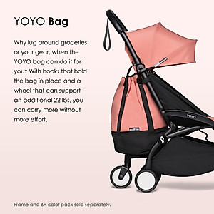 BABYZEN YOYO Bag, Ginger - Provides Additional, Sturdy Storage on the YOYO2 Stroller - Includes Wheel Base & Hooks
