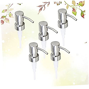 BETOOKY 5pcs Toiletries Bottle Jar Top Adapter Hand Soap Pump Replacement Bottle Pumps Foaming Soap Dispenser Foaming Soap Pump Dispenser Pump Head Foam Pump Lotion Bottle Travel Liquid