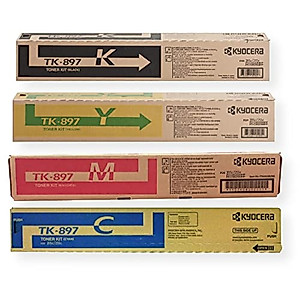 Genuine Kyocera Mita TK-897 CYMK For FSC8520MFP TK-897 Set