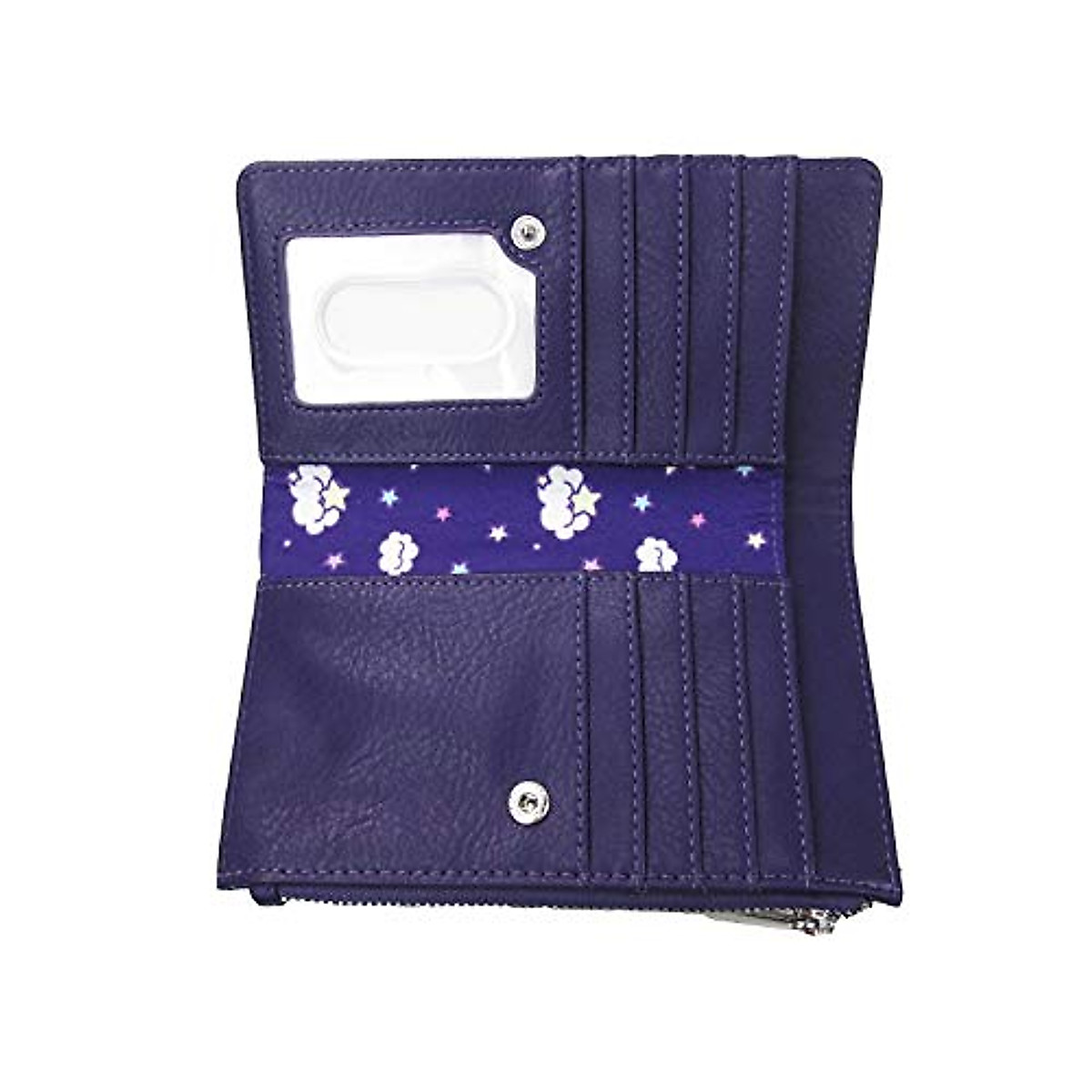 Loungefly x Hello Kitty Spaceship Allover-Print Flap Faux Leather Wallet (Multicolored, One Size)