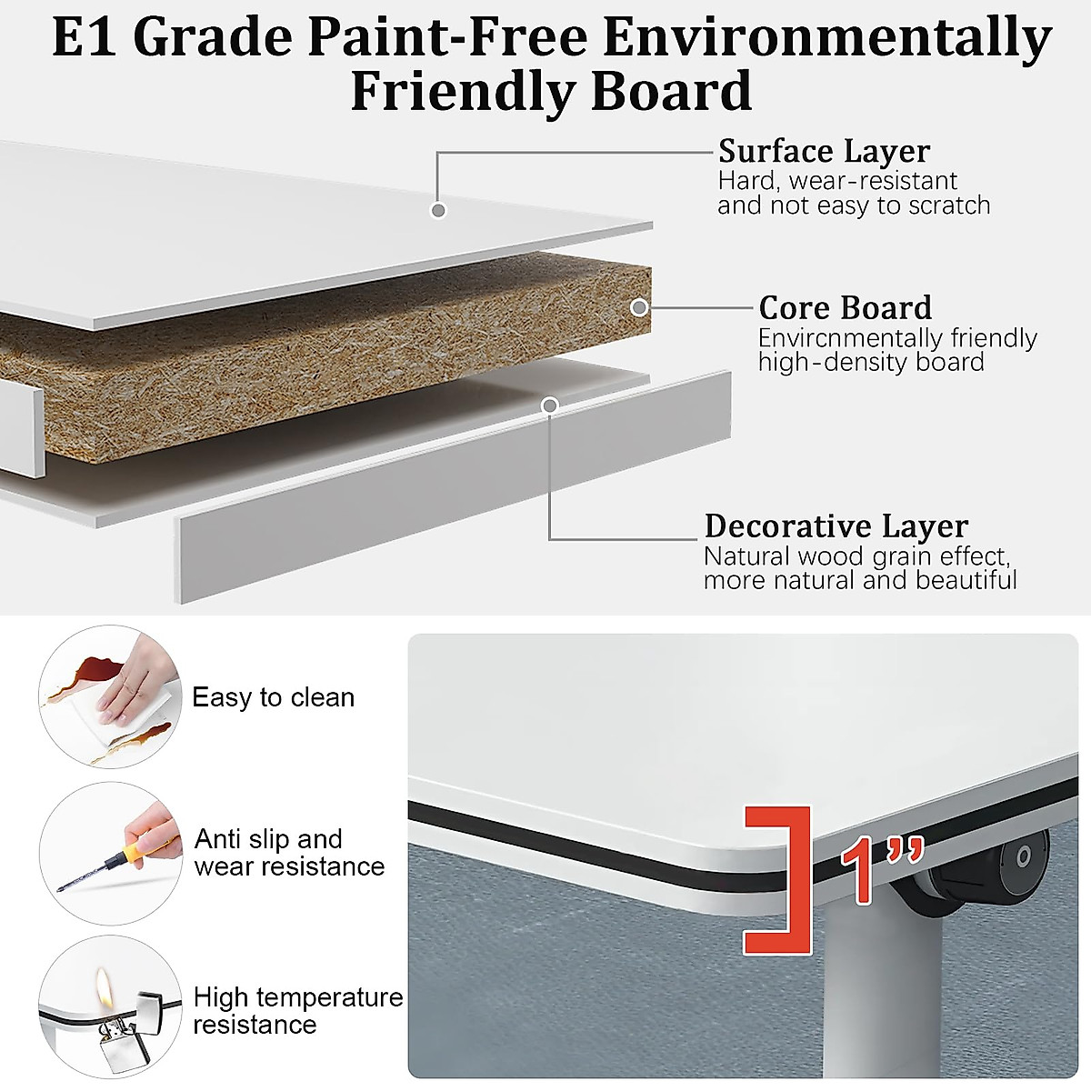 conference table,modern white office folding Flip Top Mobile Training Table 55"D x 21.6"W x 29.5"H The rounded table with wheels is convenient and fast,suitable for office,meeting room,classr ( 4Pcs)