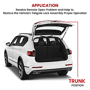SYERAL Liftgate Actuator 937-663 Rear Hatch Trunk Door Latch Motor Tailgate Lock Assembly Compatible with 2009-2012 Escape 09-11 Mercury Mariner 08-11 Mazda Tribute 9L8Z-7843150-B