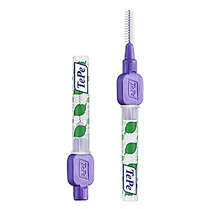 TePe Interdental Brushes 1.1mm Purple - 1 Packets of 8 (8 Brushes) by TePe