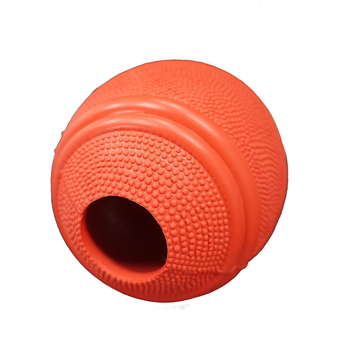 Rubber Rugby Ball Dog Toy (XL) (red)