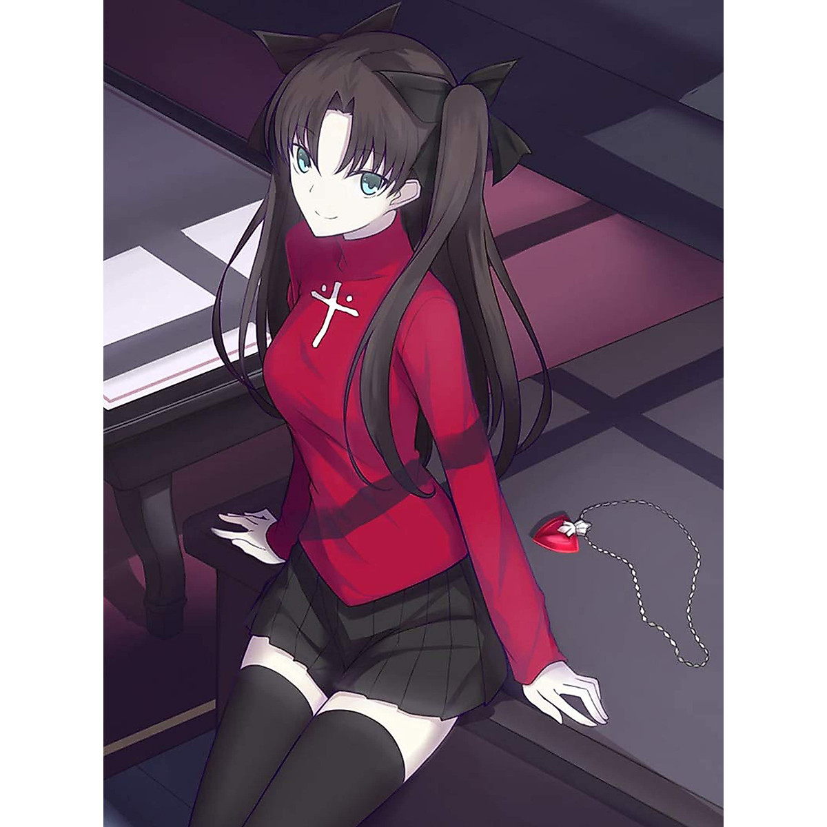 Relaxcos Fate Stay Night (Fate Zero) Rin Tohsaka Pendant Necklace Cosplay Costume