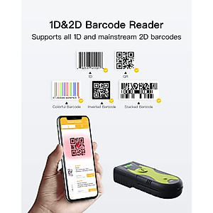 Inateck Bluetooth Scanner 2D Barcode Scanner 2.4Ghz USB Adapter, Screen Scanning, Exclusive Shortcuts, BCST-42