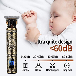 daydayone Beard Trimmer Hair Trimmer for Men, Professional Hair Clippers, T Blade Trimmer Edgers Clippers Cordless Zero Gapped Trimmer Electric Beard Trimmer Shavers Men Gifts