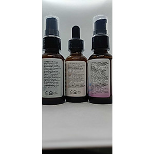 Natural Firm & Glow Skincare Set of 3 Serums – Skin Care Products With 20% Vitamin C Serum, Peptide Complex Serum, Niacinamide Vitamin B3 Serum - Peptides Serum for Face - Face Serum by Eva Naturals