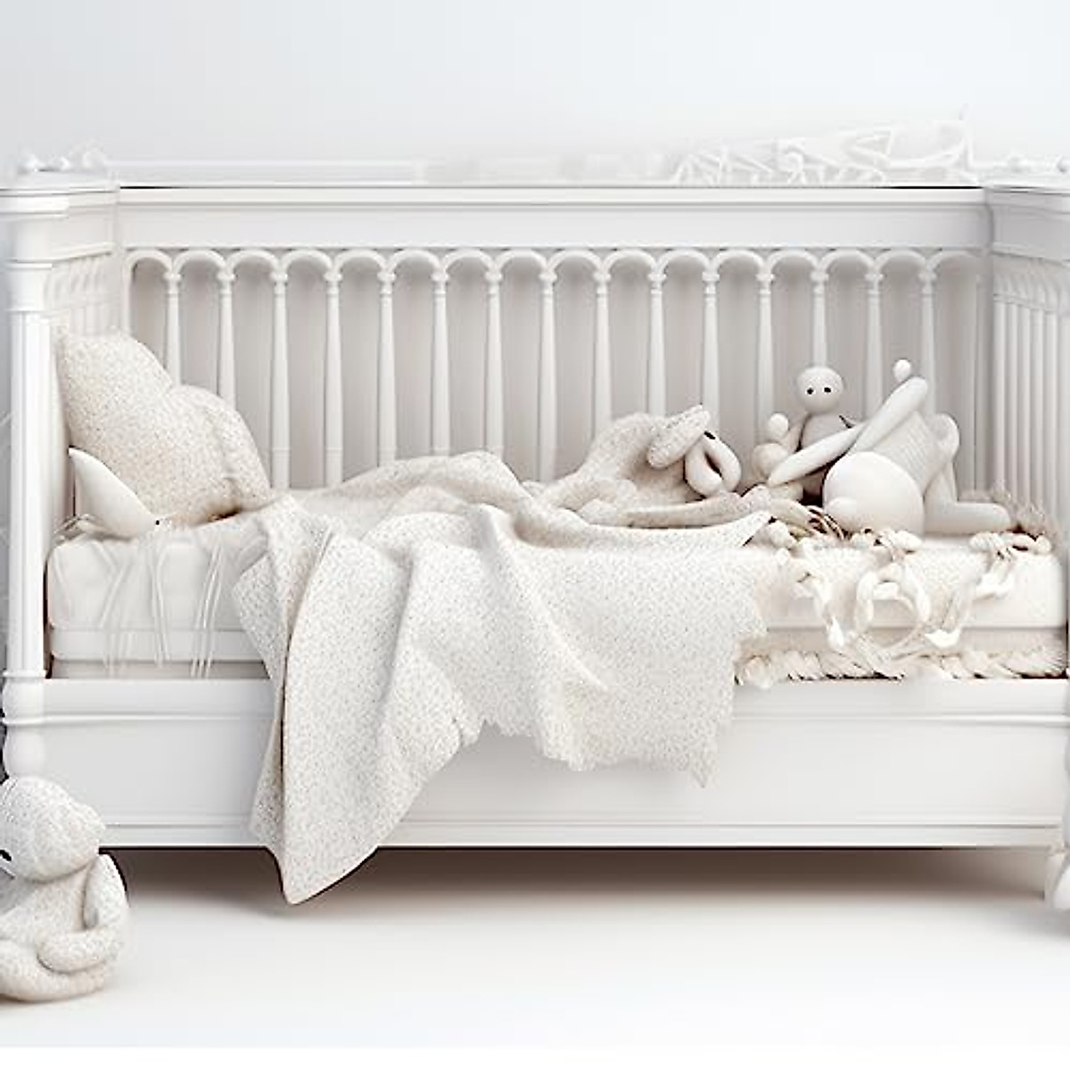 BBjixiang Baby Crib Mattress Premium Foam Toddler Bed Mattress with Waterproof and Removable Cover - 52"x28"x5" - Fits Standard Full-Size Crib and Toddler Bed