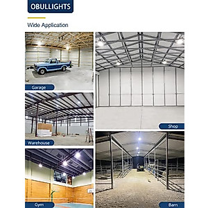 Super Bright UFO LED High Bay Light 150W 22500lm 5000K, 30% Brighter than normal LED, Alternative to 600W MH/HPS for Shop Garage Barn Warehouse Factory Gym, 100-277V, UL US Plug 5’ Cable, IP65