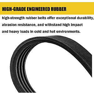 119214000 BandSaw Drive Belt for Craftsman 10 Inch Band Saw 1/3 HP Motor 1-JL22020003 119.214000 124.214000 351.214000 (Ribbed Belt) - 2 Pack