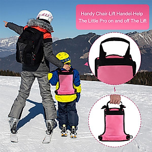 BOXOB Ski and Snowboard Harness for Kids, Kids Climbing Harness Ski Harness Vest& Leash for Toddler Snowboard Beginners