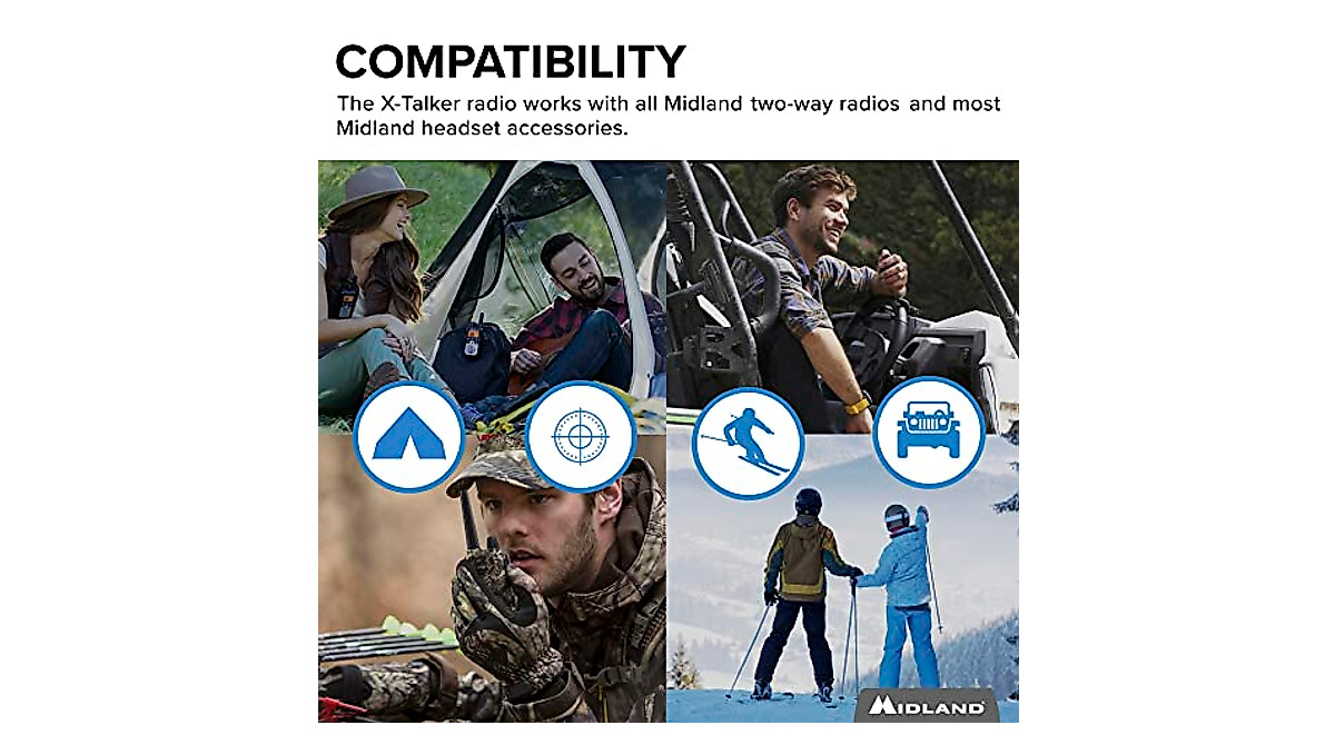 Midland X-TALKER 36-Channel FRS Two-Way Radio – Long Range Walkie Talkie