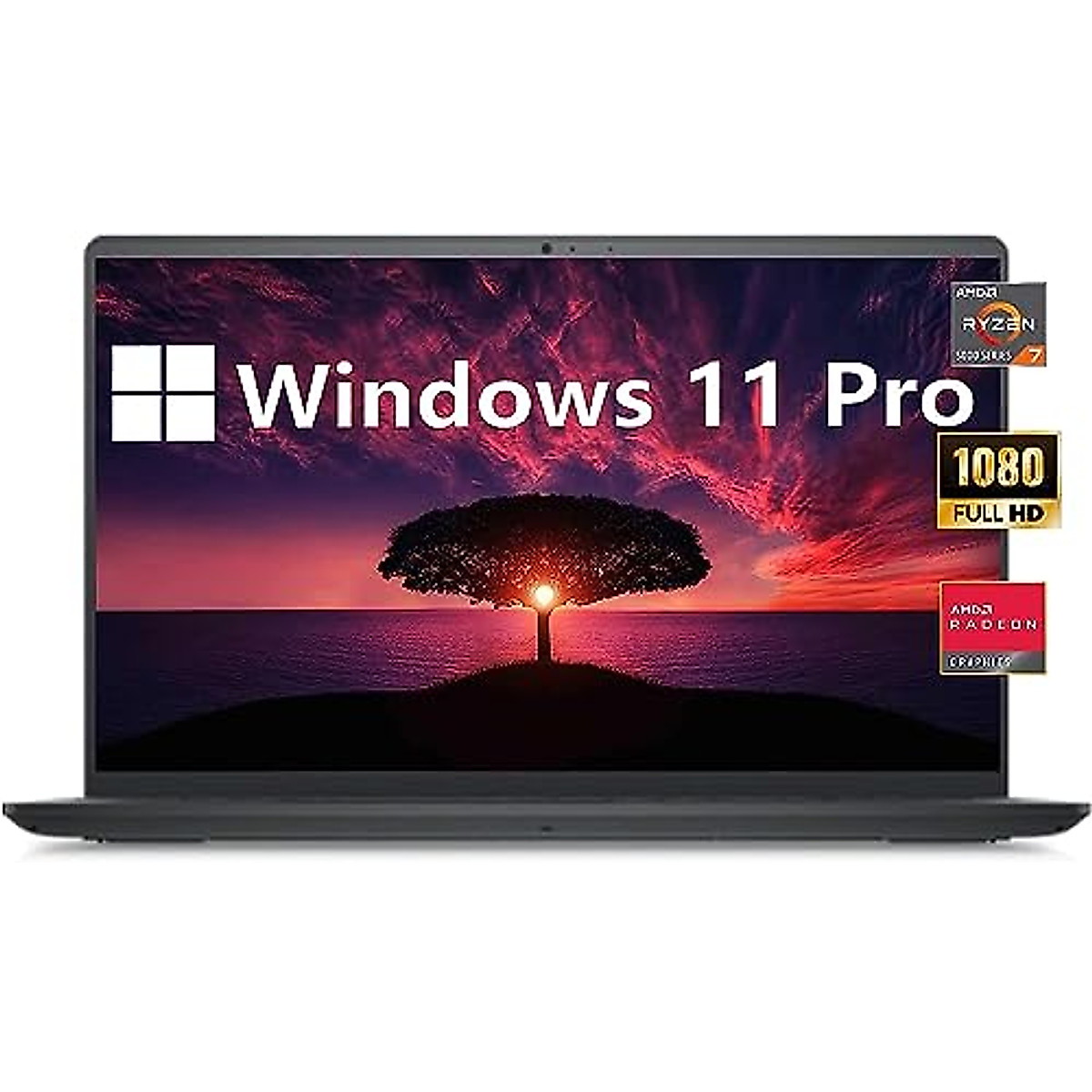 Dell Inspiron 3525 Business Laptop, 15.6 Inch FHD, AMD Ryzen 7 5825U, Windows 11 Pro, 32GB RAM, 1TB SSD, Wi-Fi, HDMI, Bluetooth, Type-C, Long Battery Life, Carbon Black