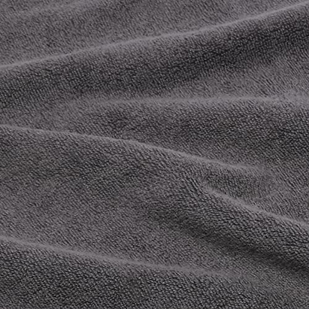 Amazon Basics Cotton Bath Towels, Made with 30% Recycled Cotton Content - 2-Pack, Dark Gray