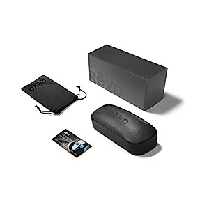 Revo Sunglasses Descend Z: Polarized Rimless Lens with Stainless Steel Arms, Satin Chrome Frame with Blue Water Lens