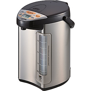 Zojirushi 586361-CV-DCC40XT America Corporation Ve Hybrid Water Boiler And Warmer, 4-Liter, Stainless Dark Brown | Zojirushi NS-TSC18 Micom Rice Cooker and Warmer, 10-Cups