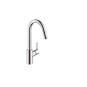 hansgrohe Talis S² Chrome High Arc Kitchen Faucet, Kitchen Faucets with Pull Down Sprayer, Faucet for Kitchen Sink, Magnetic Docking Spray Head, Chrome 14872001