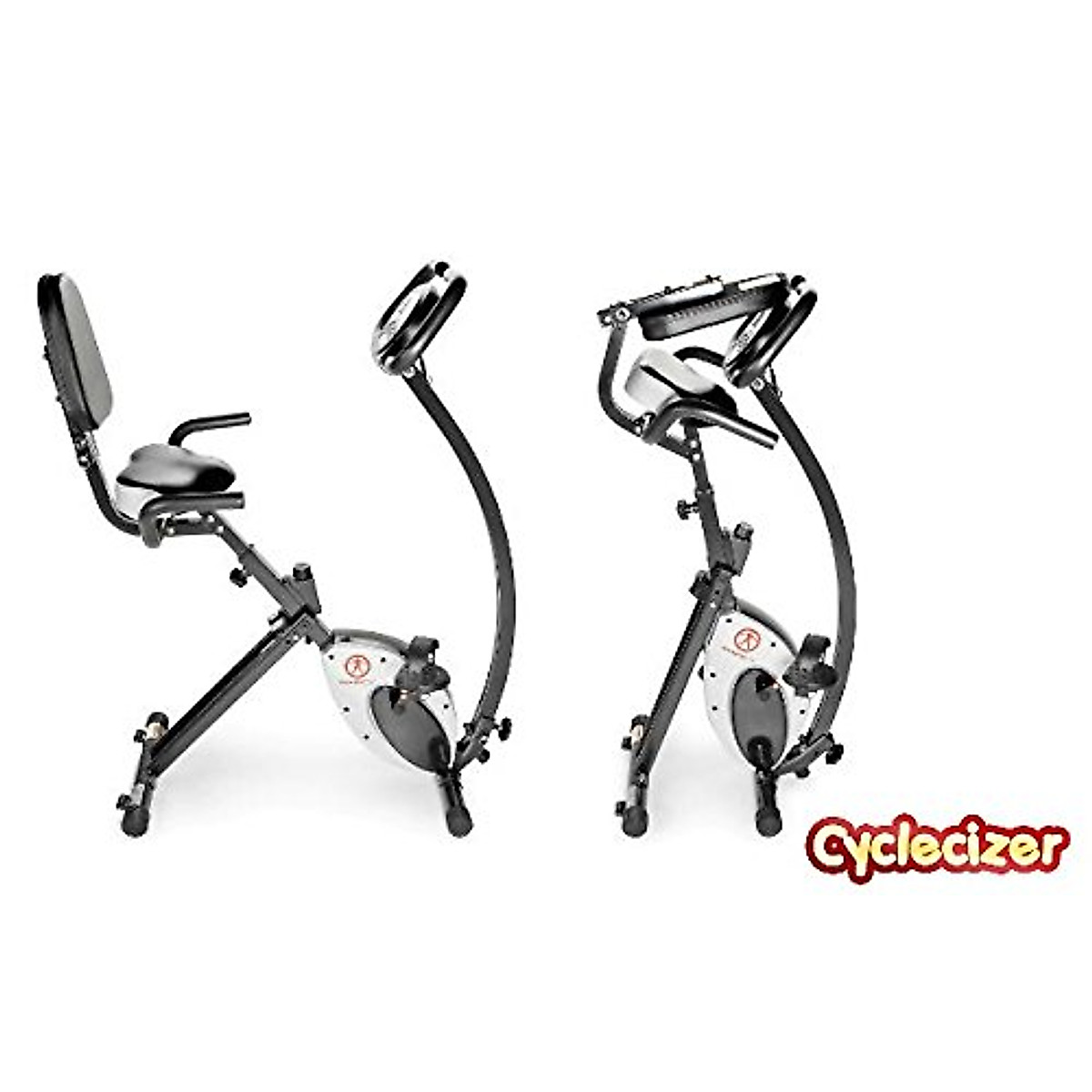 Cyclecizer Exercise Bike for Home Seniors Foldable Stationary Fitness Equipment Aerobic Pedal Exerciser