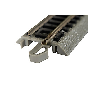 Bachmann Industries E-Z Track 6 Single Crossover Turnout - Left (1/card) N Scale, Grey