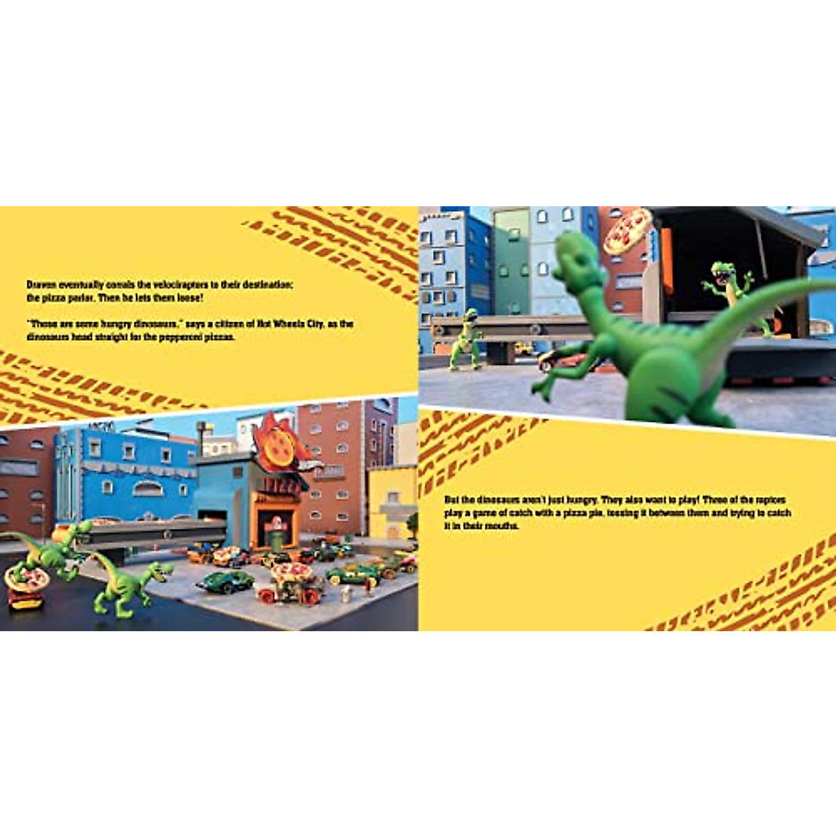 Hot Wheels City: Pizza Party Peril!: Car Racing Storybook with 45 Stickers for Kids Ages 3 to 5 Years