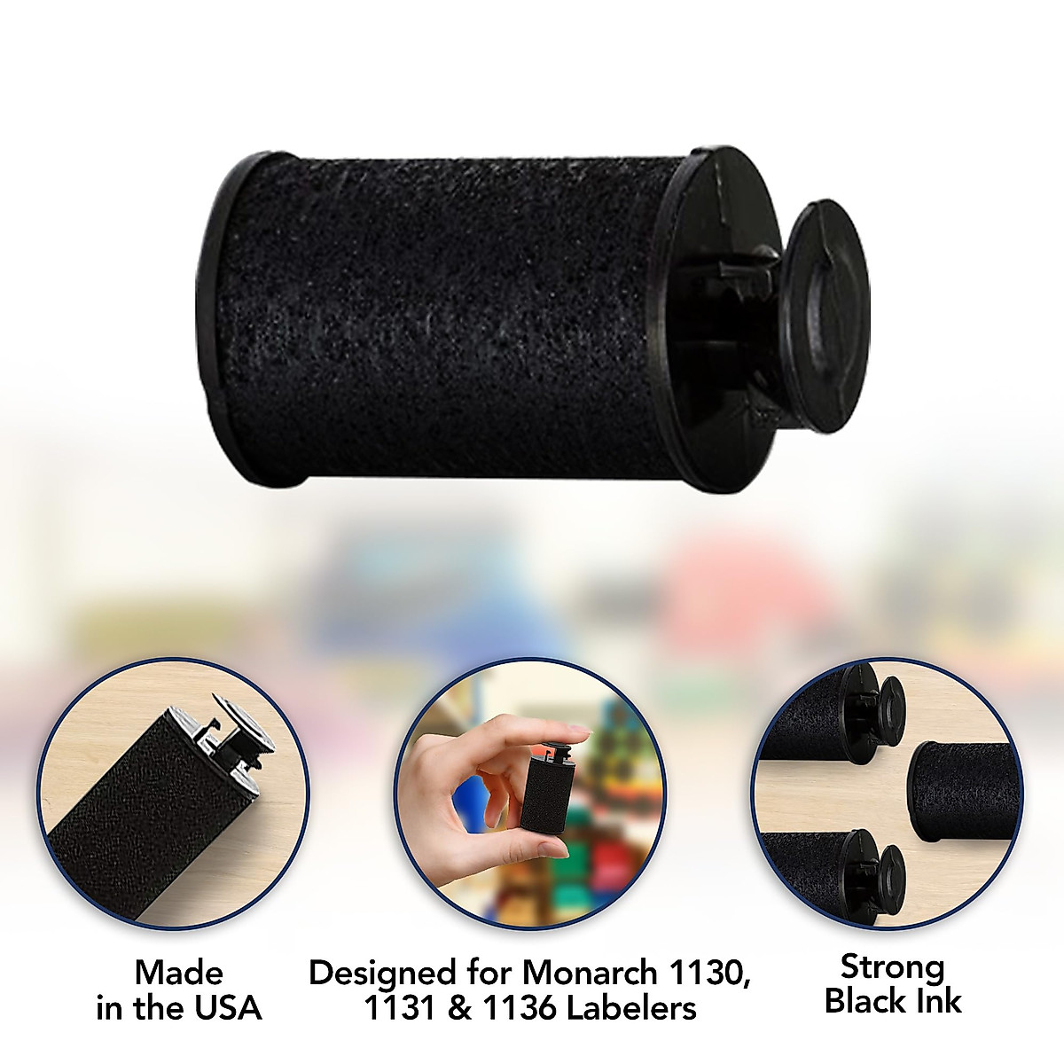 Monarch Ink Roll for Monarch 1131 & 1136 Price Labelers (Pack of 4)