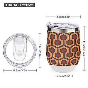 WYUSPGK 304 Stainless Steel Insulated Cup, Shining Overlook Print Smooth Rim, Durable & Reusable - Perfect for Office, Home, And Travel