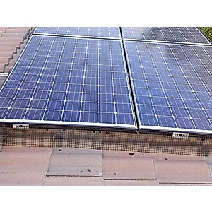 Bird Barrier Wire Mesh Screen for Solar Panel Protection 100’ X 12” X 1/2” Black PVC Coated, Protect Your Solar Panels - Fastener Clips Sold Separately