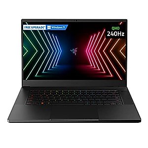 Razer Blade 15 Gaming Laptop: NVIDIA GeForce RTX 3060-11th Gen Intel 8-Core i7 CPU - 15.6” QHD 240Hz - 16GB RAM - 1TB SSD - CNC Aluminum - Chroma RGB - THX Spatial Audio - Thunderbolt 3