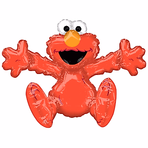 Anagram/MD 26" Sesame Street Elmo Birthday Party Decoration Supply Multi-Balloon Mylar Foil Air-Fill Balloon