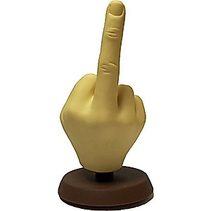 RMCTOYS Middle Finger Statue Hand | Joke Gifts Funny Gag for Adults | Office Novelty Toys | Desk Decoration Trophy Party Award Bobble Wobbler Paperweight