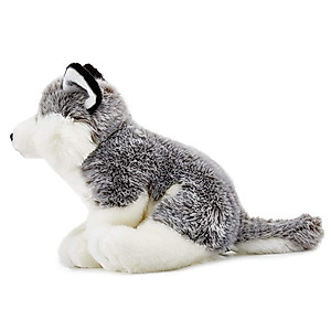 TAMMYFLYFLY Pugsly Pug Plush Stuffed Animal Puppy Dog, 12 inches (Husky)