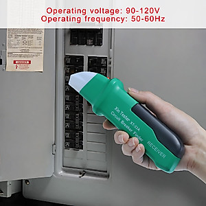 Xin Tester Digital Circuit Breaker Finder + GFCI Outlet Receptacle Tester Detector North American AC Electrical Socket Tester with mesh Tool case(XT-33A)