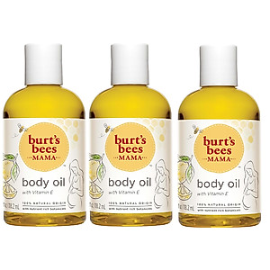 Burt's Bees Mama Bee Nourishing Body Oil with Vitamin E 4 oz (Pack of 6)