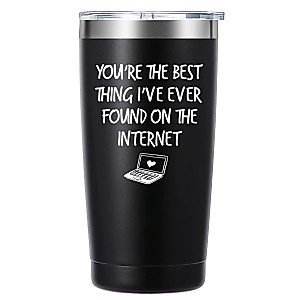 You are The Best Thing 20oz Tumbler Gifts.Anniversary Valentine's Day Gifts for Him Her Boyfriend Girlfriend Husband Wife.Birthday Christmas Gifts for Hubby Wifey Men Women.(Black)