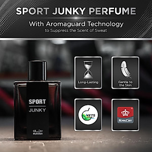 RAYAN Sport Junky Eau de Parfum - 100 mL, Citrus, Oriental, Amber Scent, Unisex, Travel Size