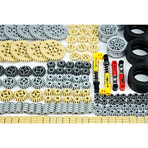 Gears and Wheels Axles Kits Sets, Compatible with Lego-Technic-Parts Pieces, 652pcs Car Bulk Parts Engine Kit Building Blocks Accessories Children Toys