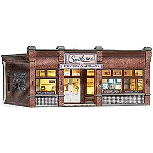 Woodland Scenics® Built & Ready® Smith Brothers TV & Appliance Store, N Scale