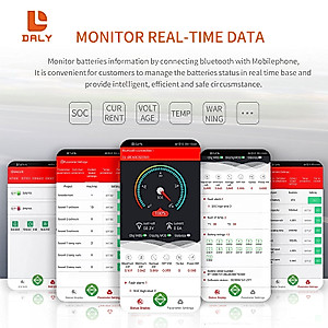 DALY Smart BMS LiFePo4 4S 12V 100A with Bluetooth Module and Common Port