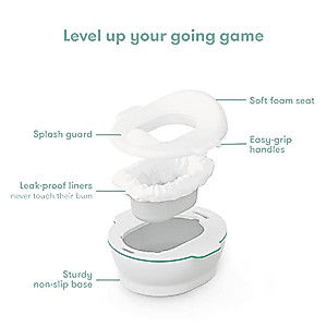 Frida Baby Poo + Pee Potty Liners | Leak-Proof, Super-Absorbent Liners Fits Most Potty Chairs for Easy Cleanup