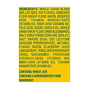 belVita Blueberry Breakfast Biscuits, Value Pack, 12 Packs (4 Biscuits Per Pack)