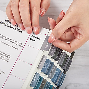 Earthy Blue Bible Tabs for Women and Men, Large Print Laminated Bible Tabs, Easy to Read, Easy to Apply, Bible Journaling Tabs