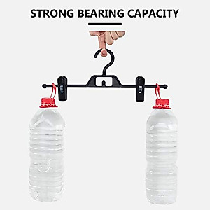 Angoily 10pcs Plastic Heavy Duty Pant Hanger with Adjustable Clips Pants Skirt Clothes Hangers Clips: Space Saving Hangers Non-Slip Durable Pant Hangers for Closet Organizing