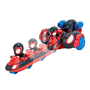 Marvel Spidey and His Amazing Friends Quick Shot Vehicle (Miles Morales: Spider-Man) - Quick Shot 2-in-1 Vehicle