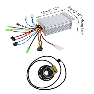 Voilamart Ebike Conversion Kit,26" 36V 500W Front Wheel Electric Bike Conversion Kit,Electric Motorbike Kit with Intelligent Controller and PAS System for Road Bike(Without Battery)